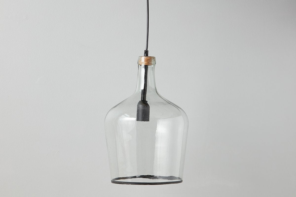 Glass Pendant Light, Demijohn Style — etúHOME